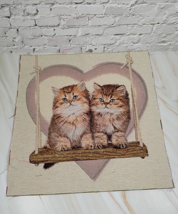 Stoff Panel mit Katze | Kaufen auf Ricardo