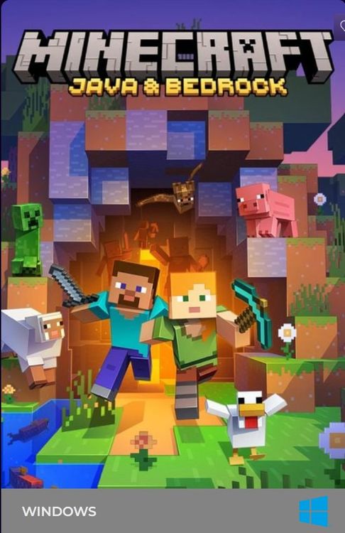 Minecraft Java & Bedrock PC Windows 10/11 (Neu und originalverpackt) in ...