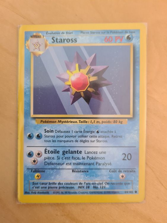 Pokemon TCG - Staross FR 64/102 set base 1999 | Kaufen auf Ricardo