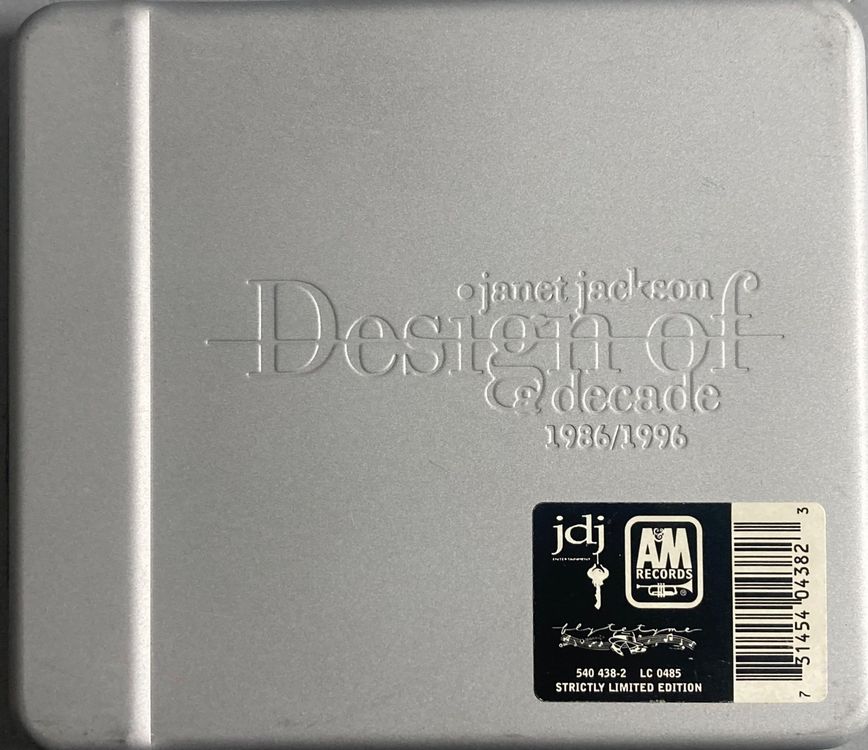 JANET JACKSON - DESIGN OF A DECADE 1986 / 1996 (Gebraucht) in Poliez-Pittet für CHF 7 – mit ...