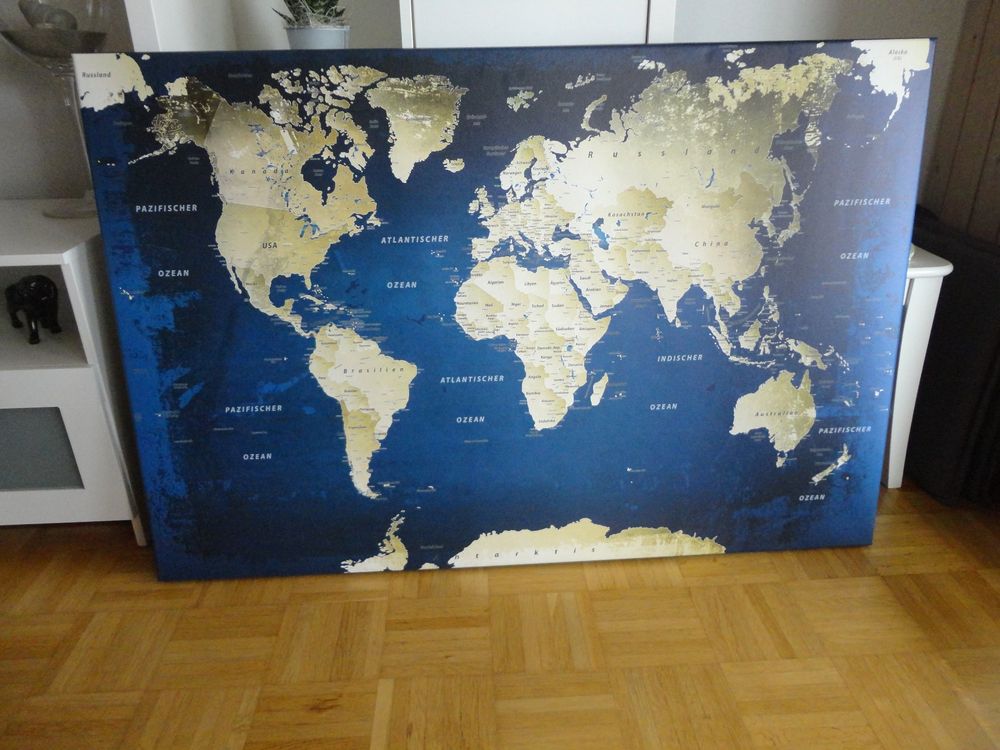 Leinwandbild Weltkarte Ocean | Kaufen auf Ricardo