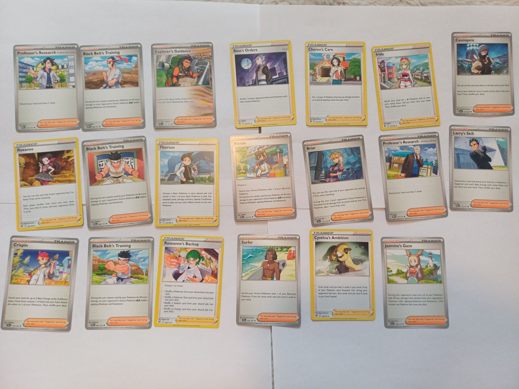 20 Trainer Karten Bulk Pokemon Unterstützer / Support 🔥🔥 (Neu (gemäss ...