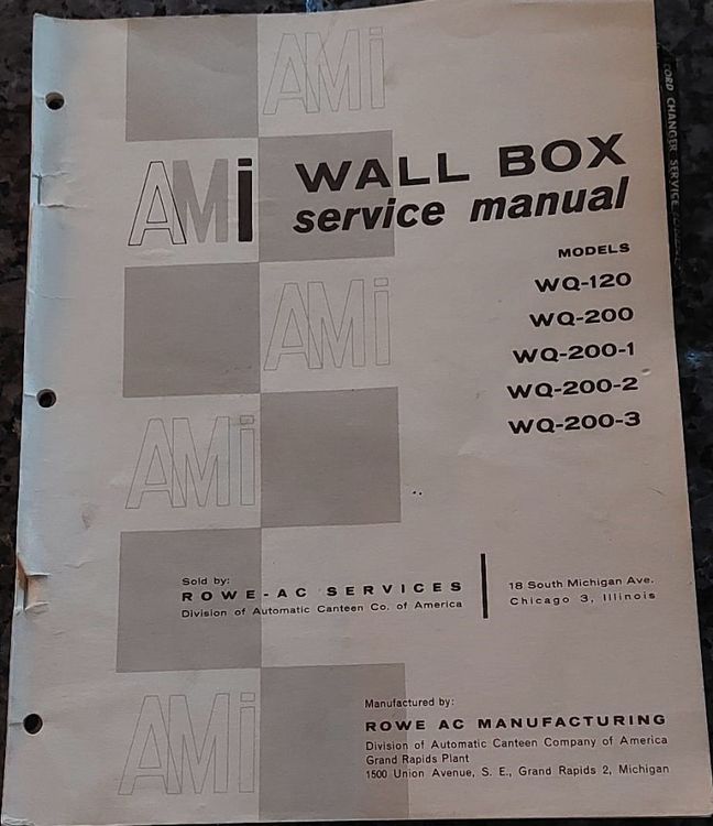 AMI WALLBOX JUKEBOX MODELL WQ-120 mit AMI Jukebox 900-990 Re (Gebraucht ...