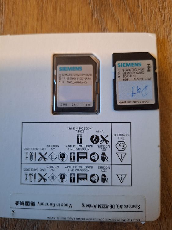 Simatic Memory Card 12MB und Simatic HMI Card 2GB (Neu (gemäss ...
