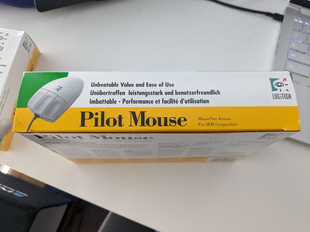 Logitech Pilot Mouse - Neu OVP Windows 95 IBM Mouseport [A1] (Neu und ...