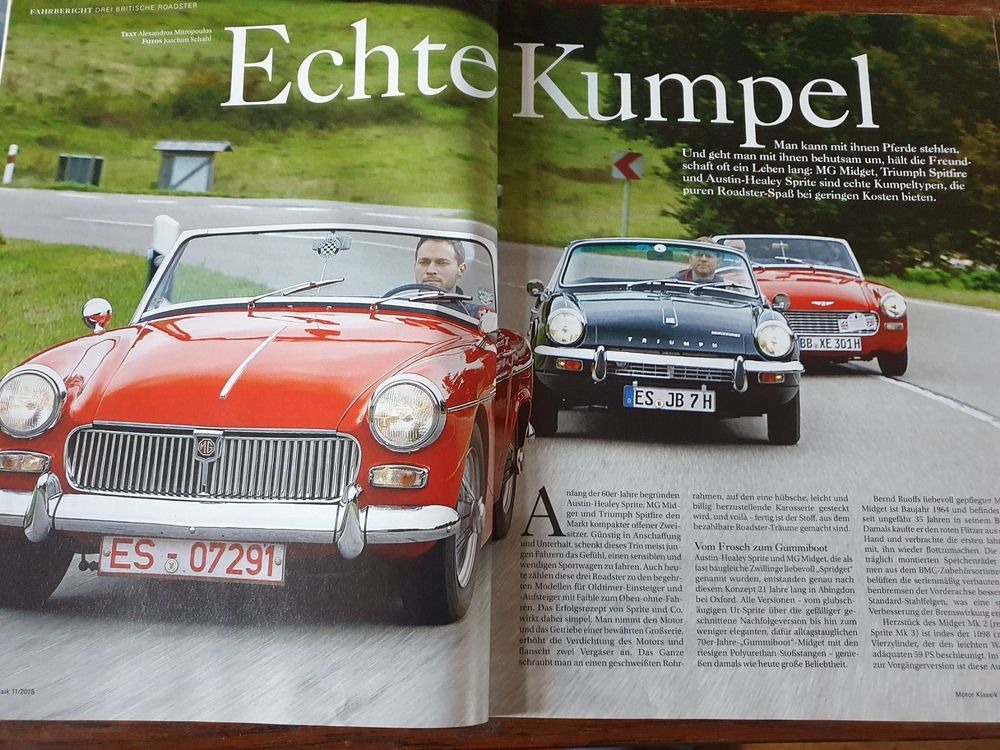 Motor Klassik 11/15 BMW M3 Alfa GTV VW 1600 968 Spitfire xa (Gebraucht ...