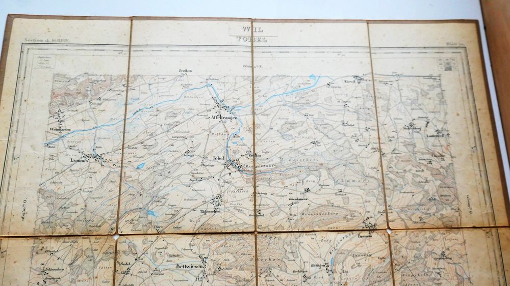 2 alte Landkarten Wil/Kirchberg SG (Gebraucht) in Hinterkappelen für ...