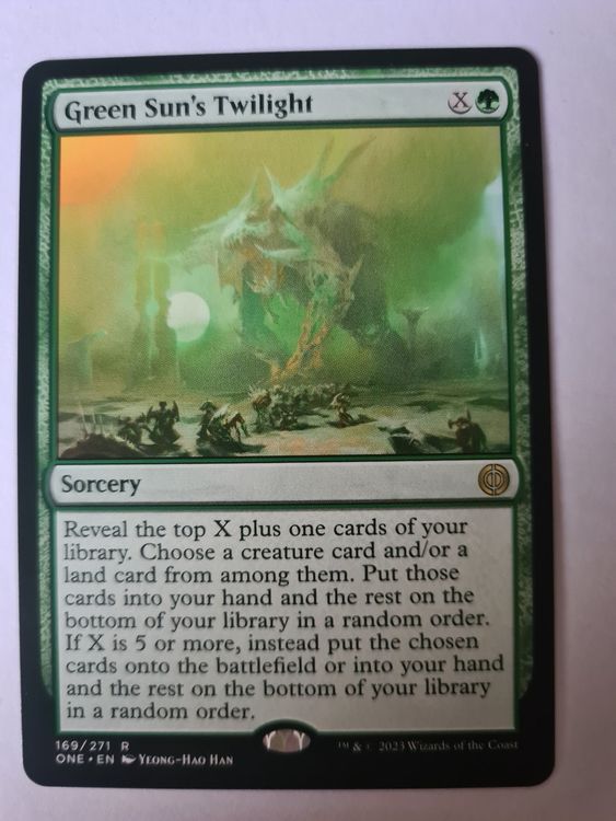 MTG, Green Sun's Twilight, ONE-0169 (Neu (gemäss Beschreibung)) in ...