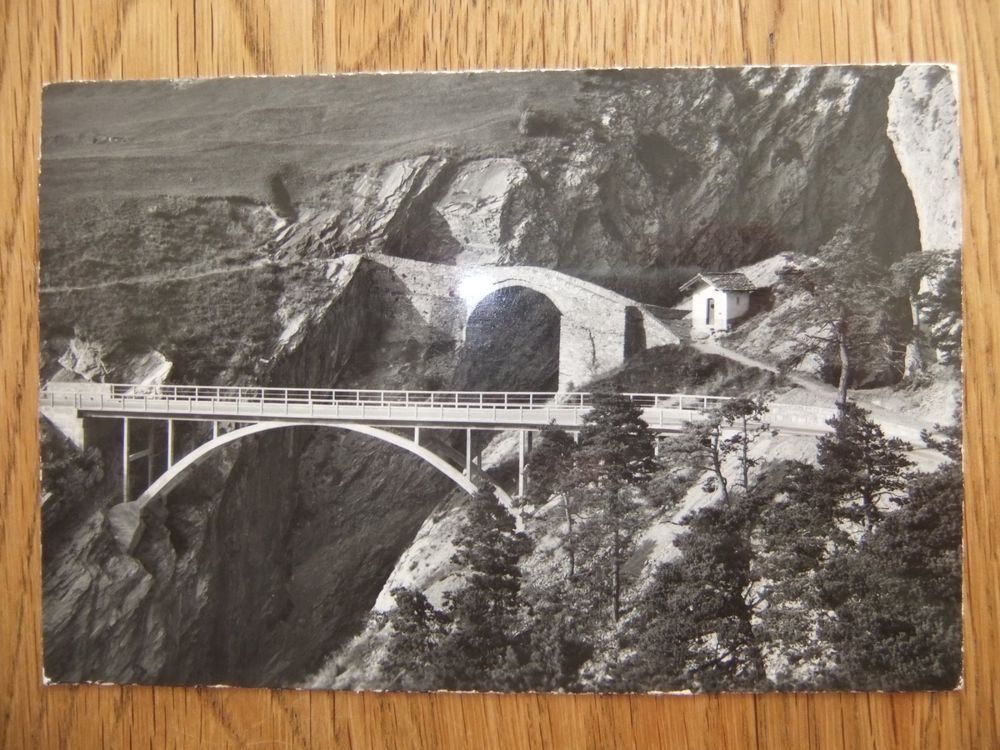 alte und neue Teufelsbrücke zwischen Leuk und Erschmatt (Gebraucht) in St. Niklaus VS für CHF 5 ...