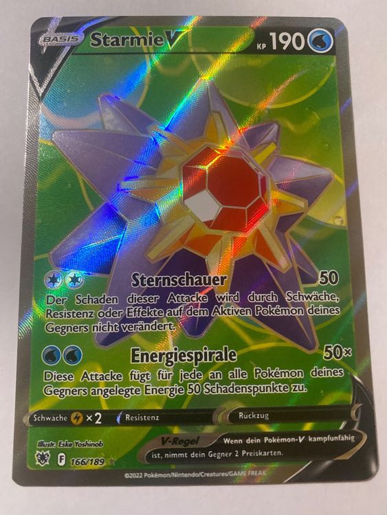 Pokemonkarte Starmie V Fullart (Neu (gemäss Beschreibung)) in Neuhausen für CHF 8.5 – mit ...