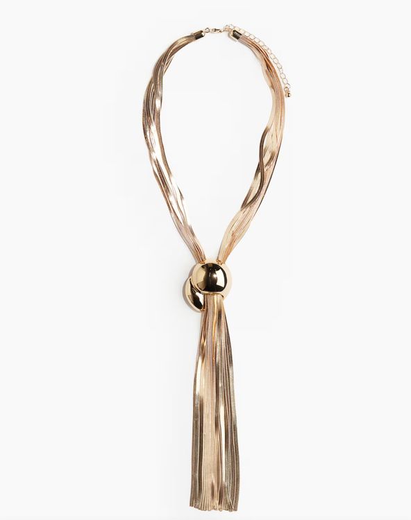 Goldene Statement Kette, Fransenkette, Hingucker | Kaufen auf Ricardo