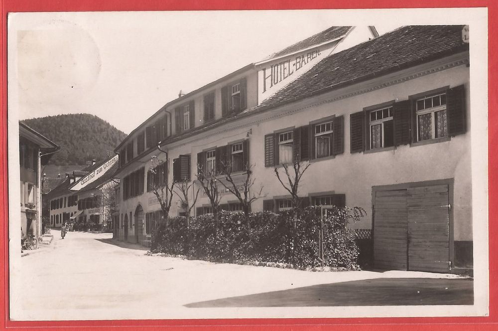 Langenbruck - Hotel Bären und Gasthof Ochsen Fotokarte 1926 (Gebraucht) in Fislisbach für CHF 5 ...