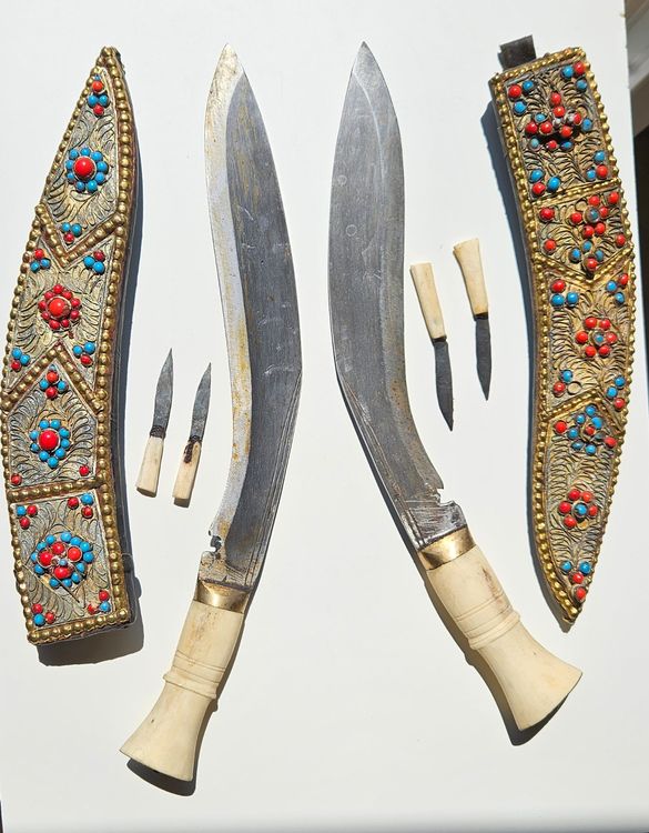 2 x GRANDS SABRES KUKRIS INDIENS ANCIENS | Kaufen auf Ricardo