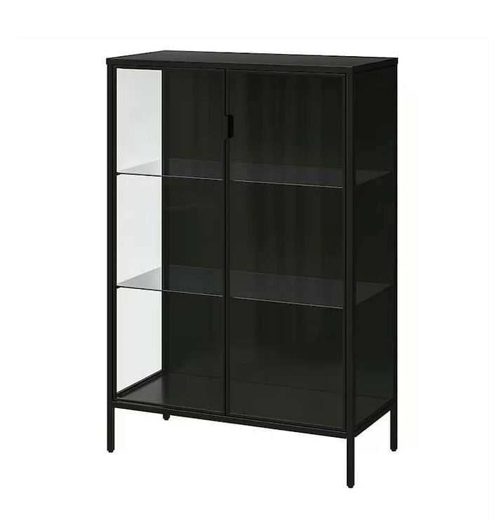 RUDSTA Vitrine Anthrazit IKEA neuwertig | Kaufen auf Ricardo