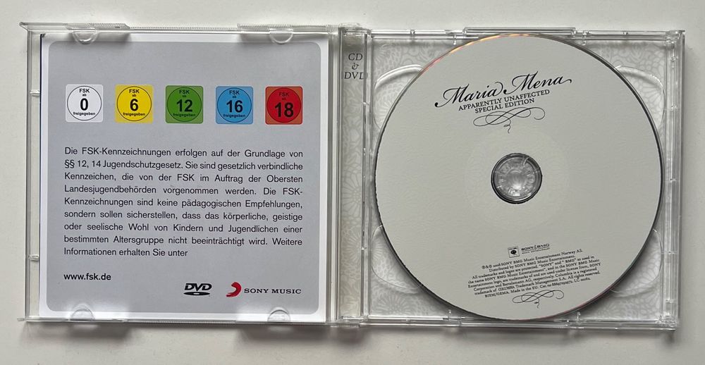 Maria Mena / Apparently Unaffected (1 CD & 1 DVD) | Kaufen auf Ricardo Maria Mena / Apparently Unaffected (1 CD & 1 DVD) | Kaufen auf Ricardo
