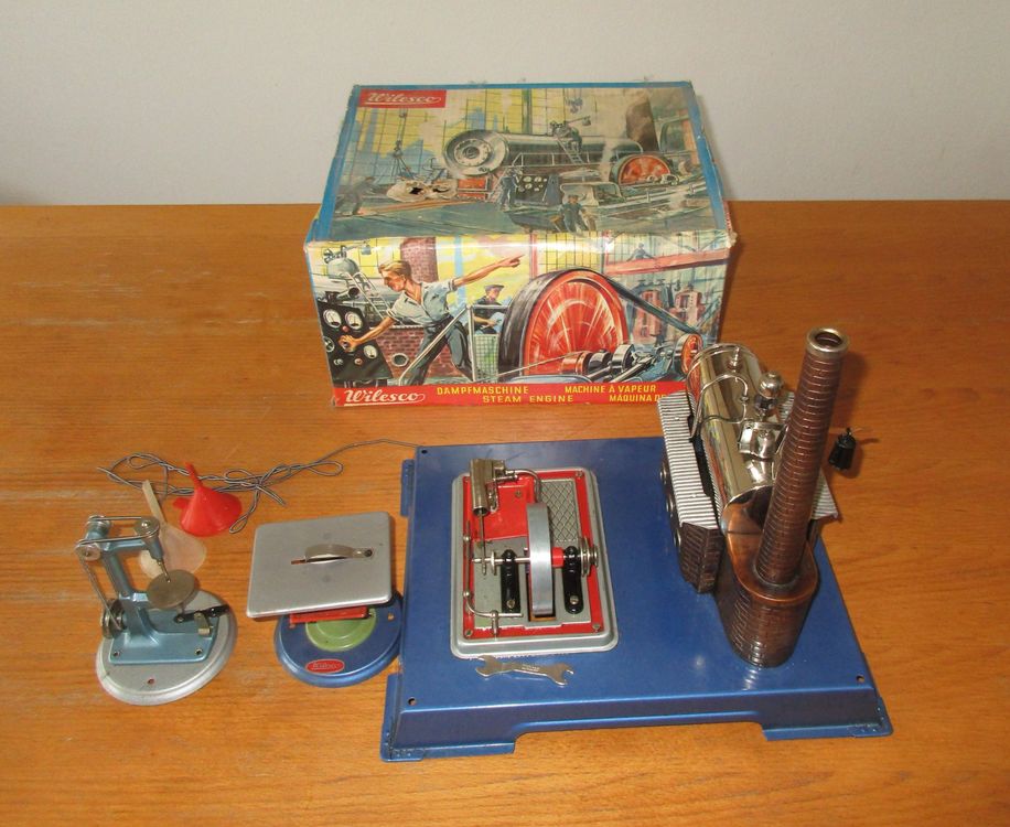 Ü40 Wilesco D12 Dampfmaschine mit Bohrmaschine und Kreissäge (Gebraucht) in Rheineck für CHF 37 ...