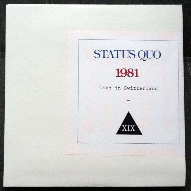 STATUS QUO - Live Zürich 1981 - GREY SWIRL - lim. # 64 /100 | Kaufen ...