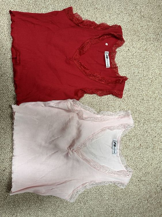 Crop Top Rosa & Rot | Kaufen auf Ricardo