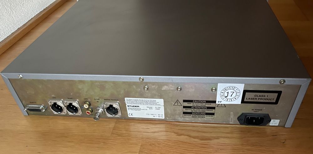 Studer D732 professioneller Studio CD Player Studer-Revox (Gebraucht) in Chur für CHF 671 – mit ...