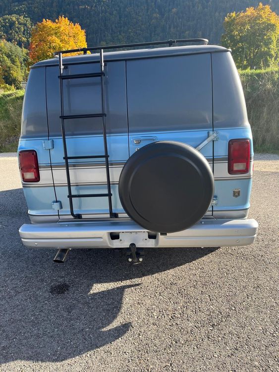 DODGE-RAM VAN B150 I 20Tkm I Youngtimer 1988 I Blau-Grau (Gebraucht) in ...