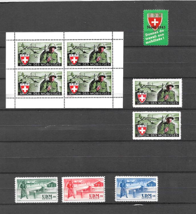 Soldatenmarken Kleinlot UDM mit Block | Kaufen auf Ricardo