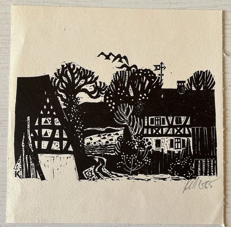 Holzschnitt handsigniert Heinz Keller (ID b4194) (Gebraucht) in Gelterfingen für CHF 20 – mit ...