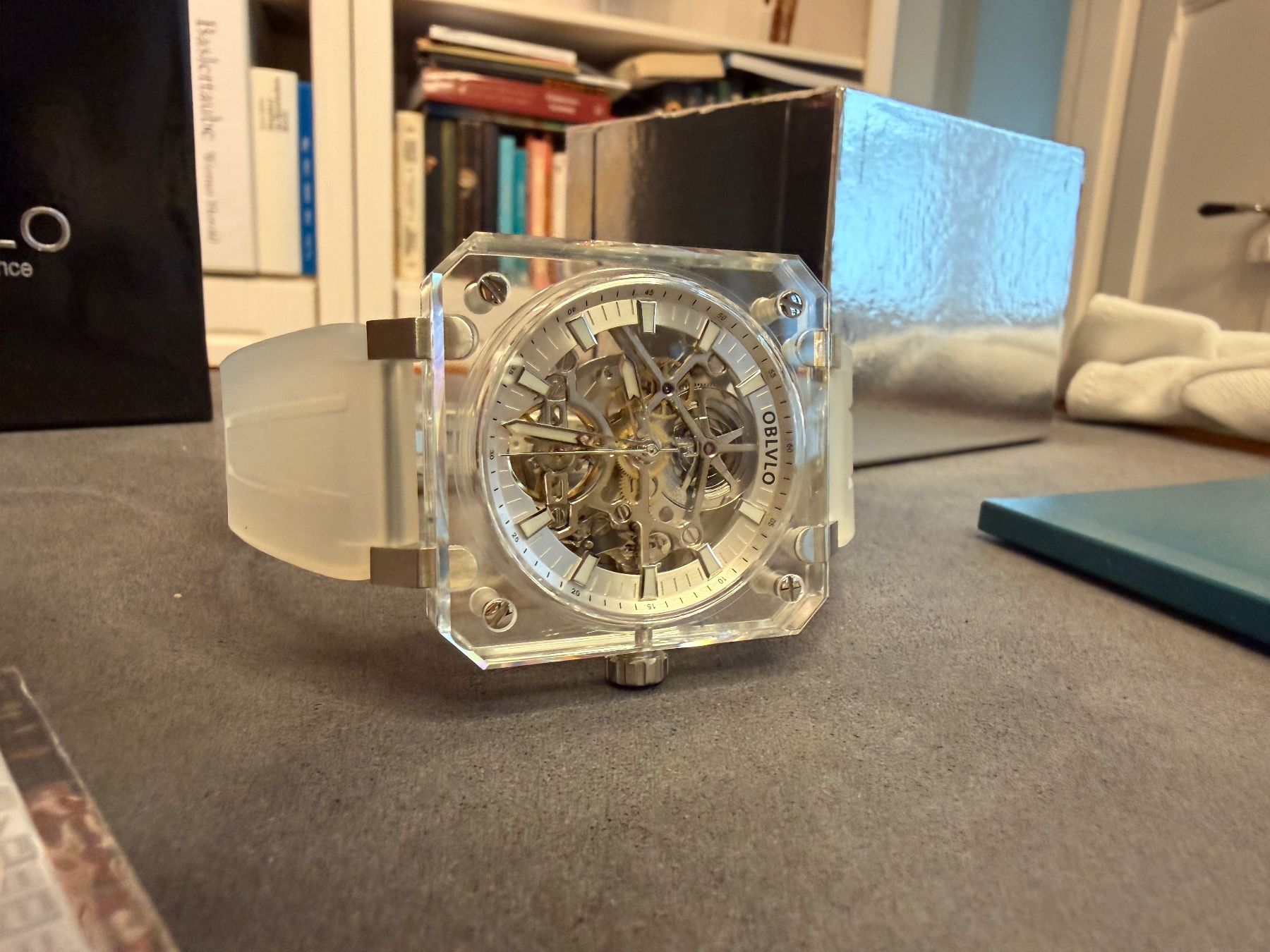 OBLVLO Automatik Skeleton – Saphirglas – Transparent (Gebraucht) in ...