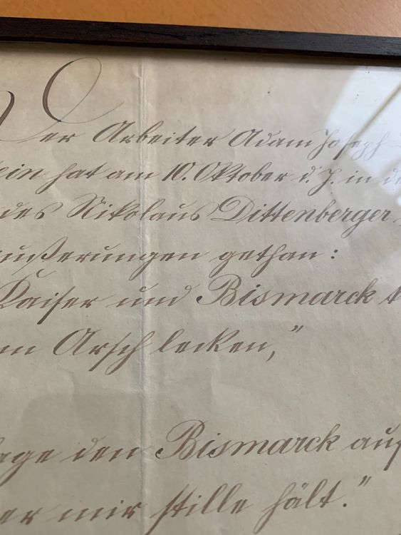 Otto Fürst von Bismarck, Autogramm, Brief (Gebraucht) in Fehraltorf für ...