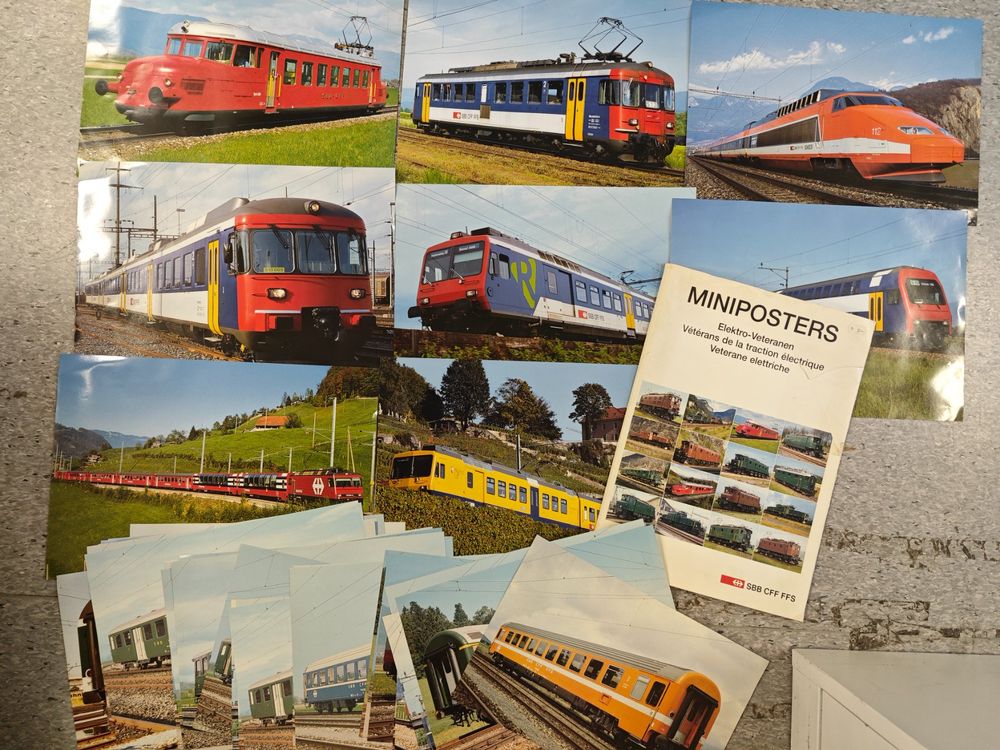 SBB CFF FFS Miniposter Elektro-Veteranen Rarität für Sammler (Gebraucht ...