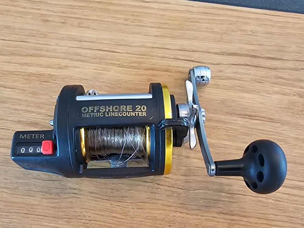 Angelrolle Multirolle wft offshore 20 metric linecounter (Gebraucht) in ...