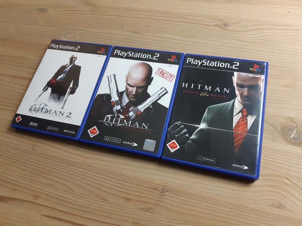 Hitman PS2 Set: 2 Silent Assassin + Contracts + Blood Money (Gebraucht ...