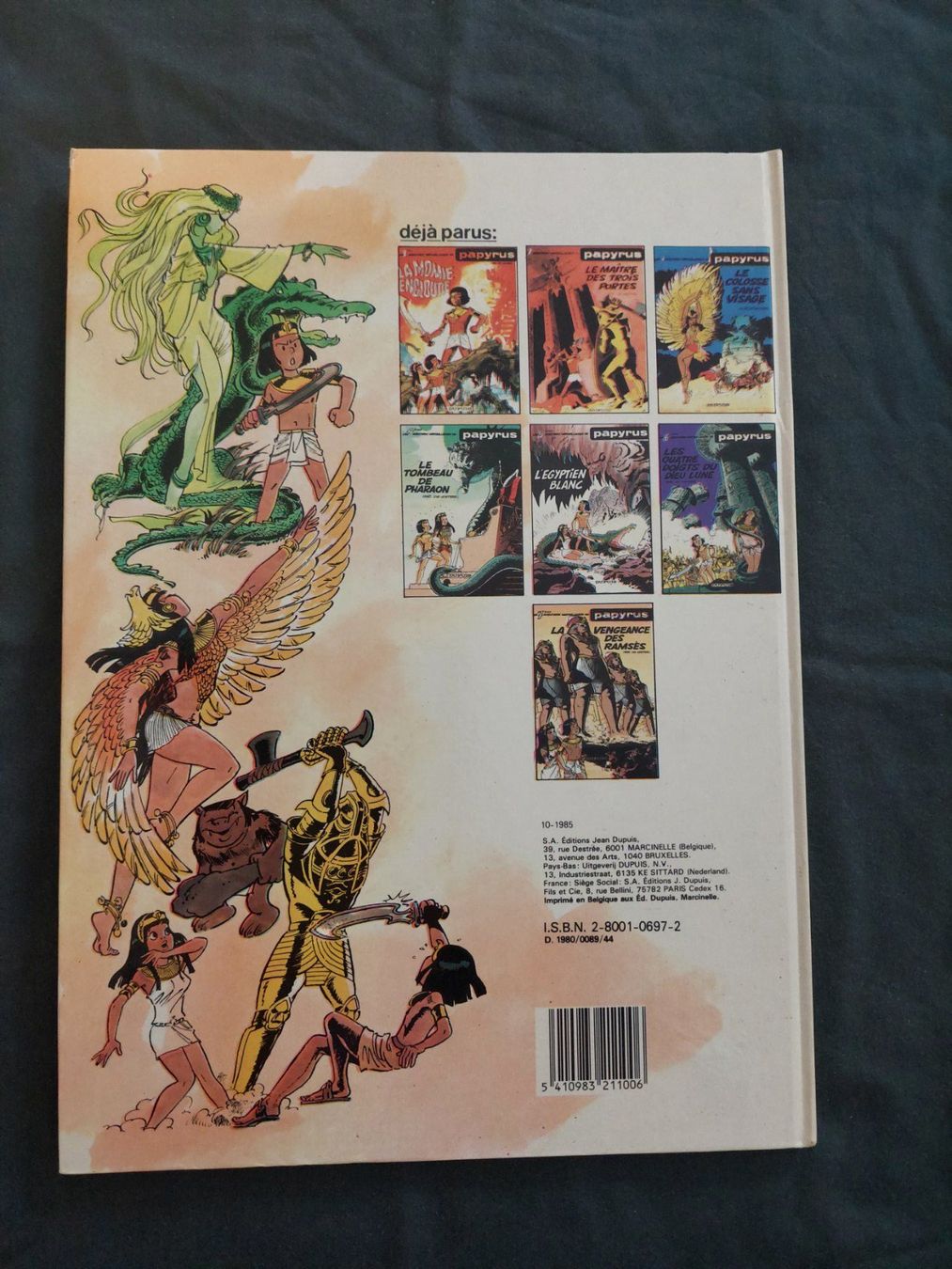 Papyrus T.4 Le Tombeau du Pharaon Ed. 1985 TBE (D'occasion) à Genève ...