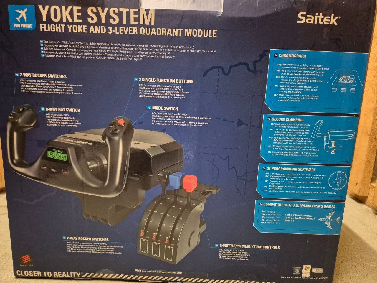 Saitek Pro Flight Simulator Set – Yoke, Throttle & Rudder (Gebraucht) in Zürich für CHF 170 ...