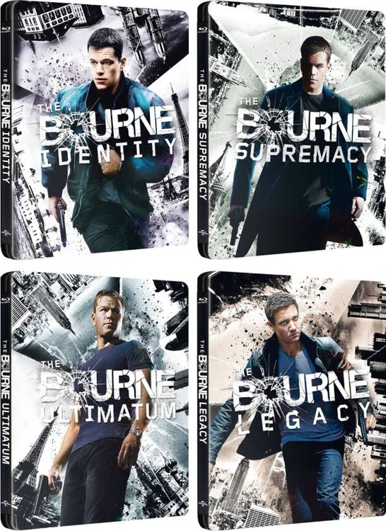 Bluray Steelbook Bourne Identity Supremacy Ultimatum Legacy | Kaufen auf Ricardo
