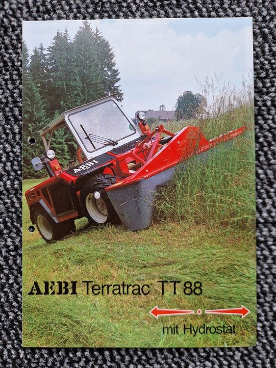 Original Prospekt Aebi TT88 Terratrac Hydrostat (Gebraucht) in Dürnten ...
