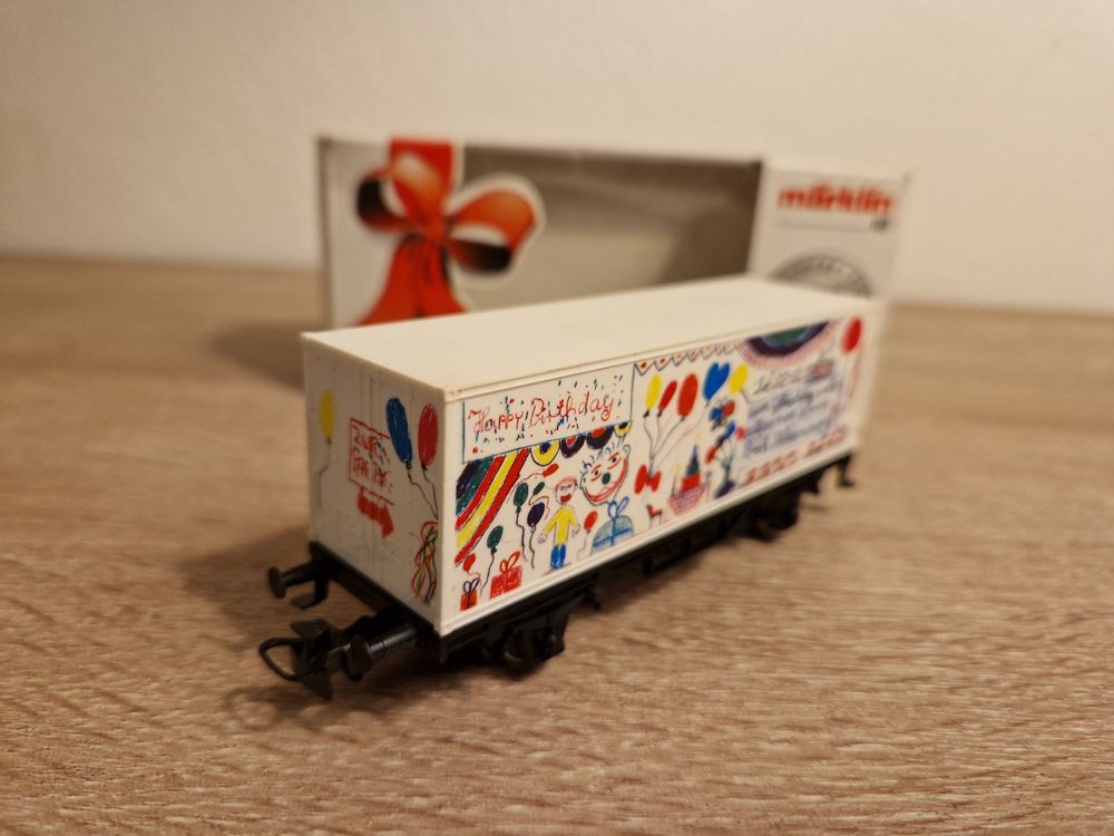 Märklin 4426 Containerwagen Happy Birthday H0 OVP NEU | Kaufen auf Ricardo