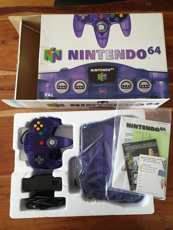 Nintendo 64 Grape Purple OVP -- Ab 1 CHF !! (Gebraucht) in Rain für CHF ...