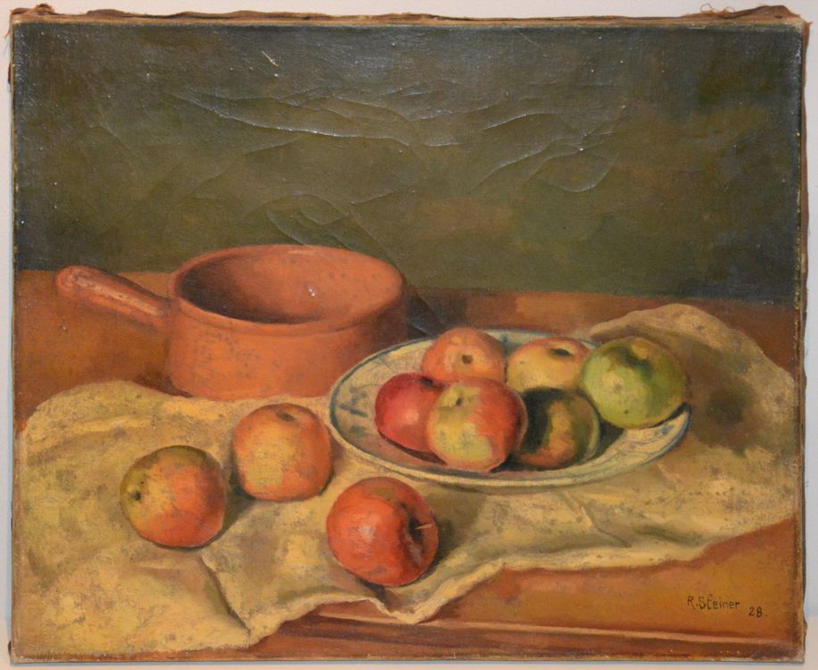 Ölgemälde Stillleben Äpfel - Robert Steiner 1928 (Gebraucht) in Luzern ...
