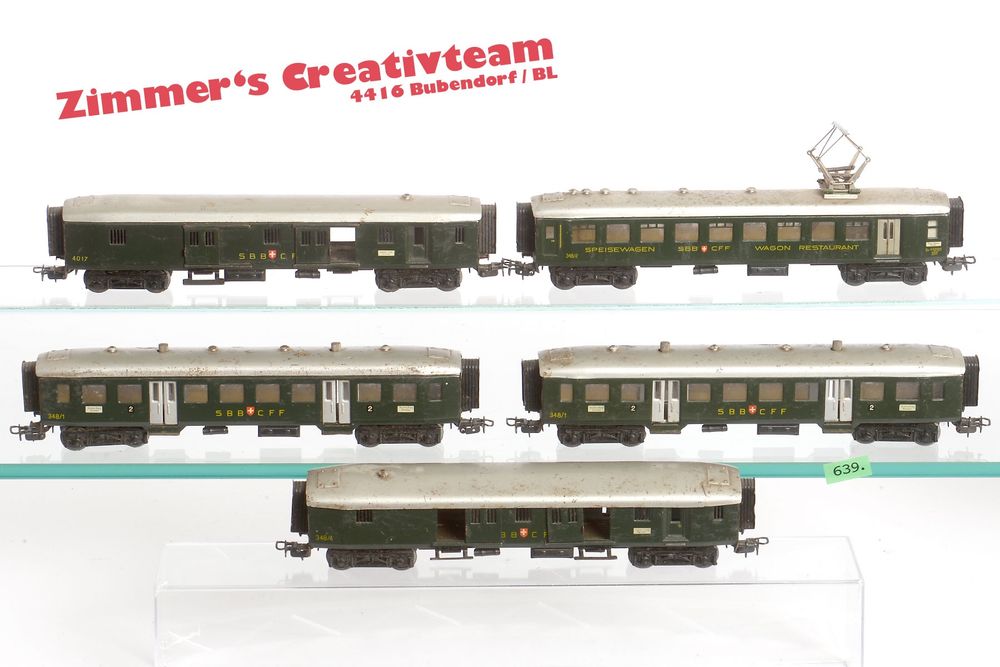 5 Märklin SBB Blech Personenwagen, H0, WS (Gebraucht) in Bubendorf für CHF 39.95 – mit Lieferung ...