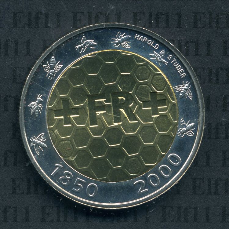 CHF___5.00 2000 150 Jahre Schweizer Franken stgl 5 Franken (Neu (gemäss Beschreibung)) in Widnau ...