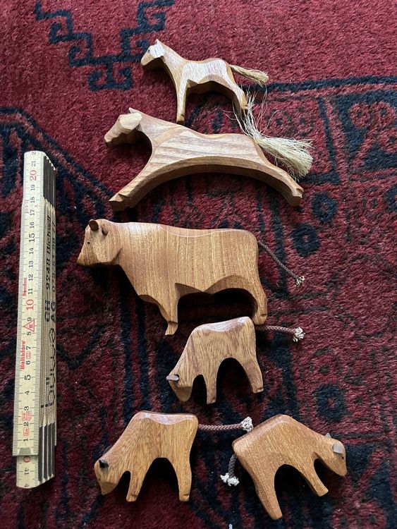 Handgeschnitzte Holztiere - Bauernhoftiere, Deko, Holzfigure (Gebraucht) in Urnäsch für CHF 85 ...