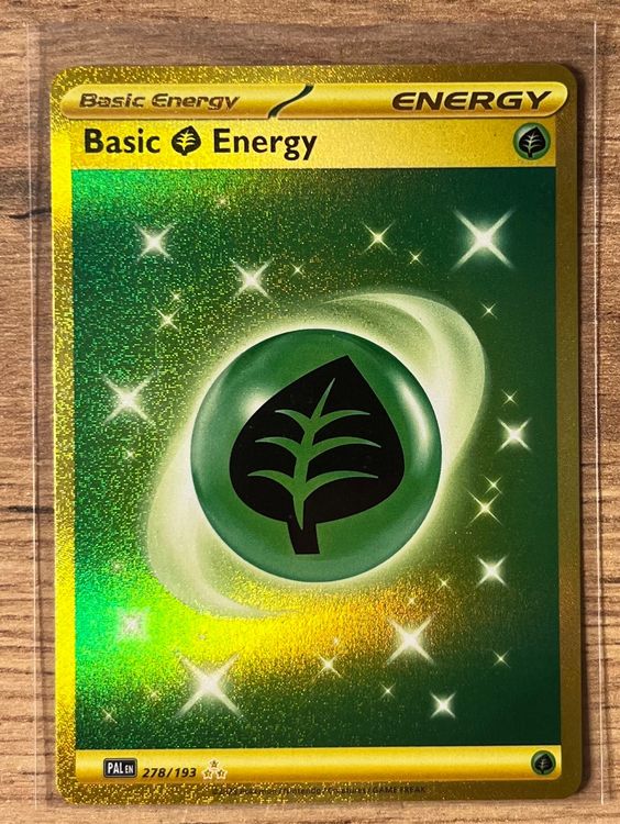 Basic Grass Energy Gold Rare 278/193 Pokemon Paldea Evolved | Kaufen ...