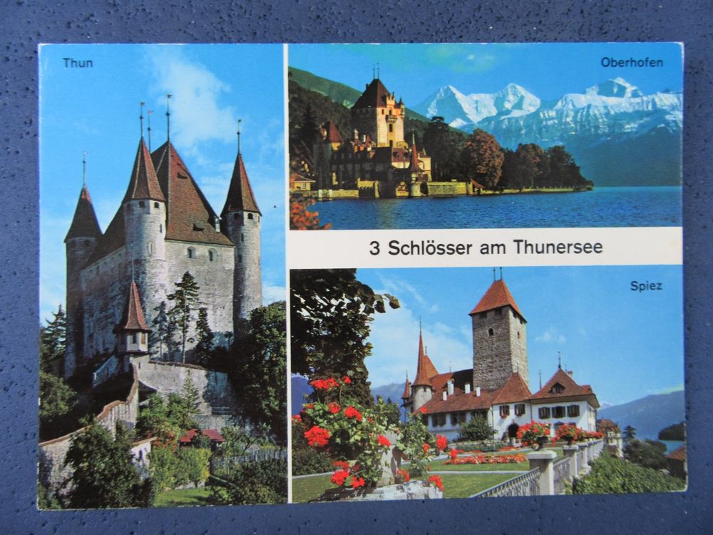 3 SCHLÖSSER AM THUNERSEE THUN OBERHOFEN SPIEZ AK BEO (Gebraucht) in Ettingen für CHF 0.95 – mit ...