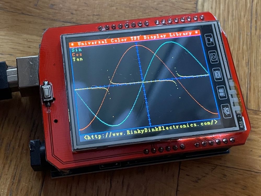 Arduino Uno + écran tft 320x240 + câble usb + PowerBk (Gebraucht) in ...