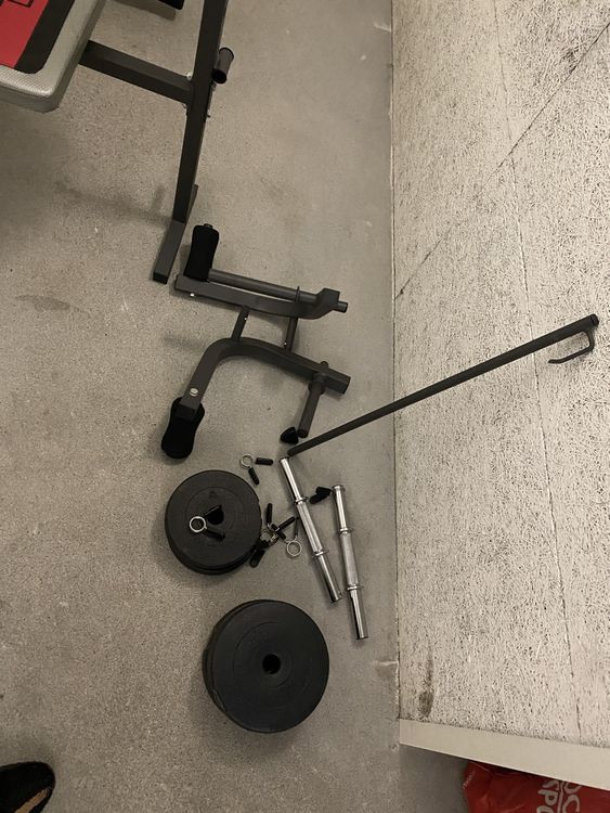 Hammer Strength Pro Hantelbank mit Gewichten | Kaufen auf Ricardo