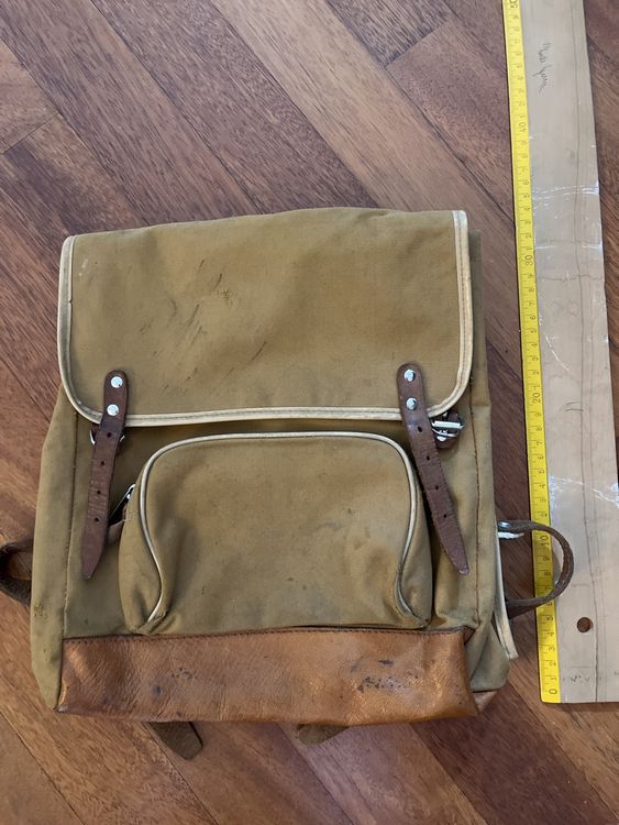 Vintage Canvas Rucksack mit Lederdetails (Gebraucht) in zürich für CHF ...
