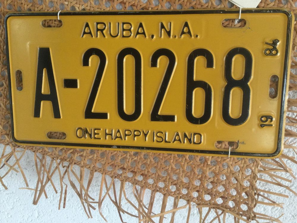Nummernschild ARUBA (Karibik) (Gebraucht) in Merenschwand für CHF 18 ...