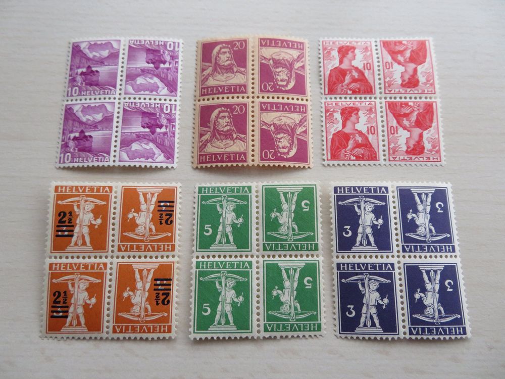 Kehrdrucke im Block, postfrisch**, ab 1.- | Kaufen auf Ricardo