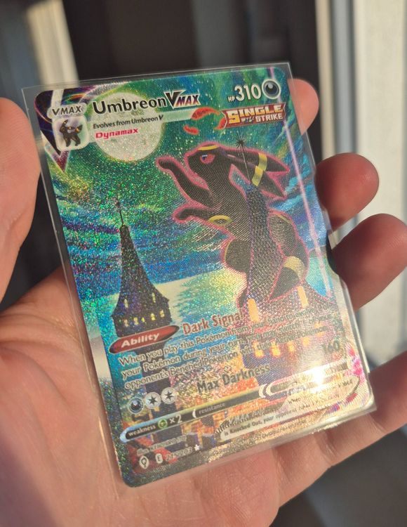 Pokemon Umbreon VMAX 215/203 Alt Art Secret Rare Moonbreon (Neu (gemäss ...