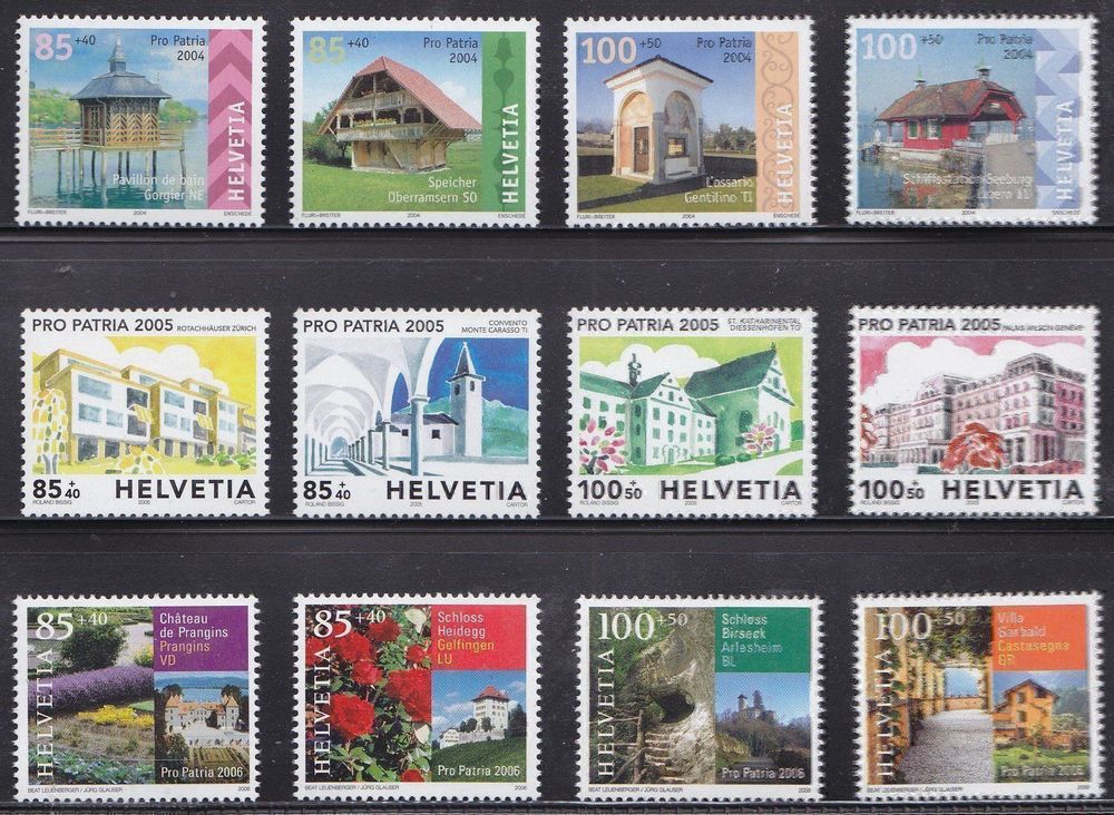 Pro Patria Sätze 2004 - 2006 ** Postfrisch ** (Neu (gemäss Beschreibung)) in Adliswil für CHF 12 ...